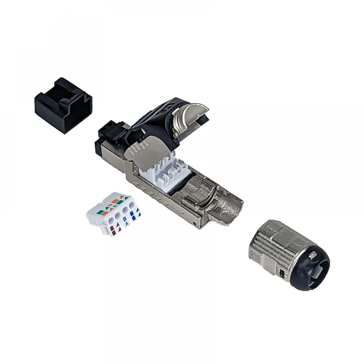 Cat6 Cat6a Shielded Field Termination Plug | FTP RJ45 Connector